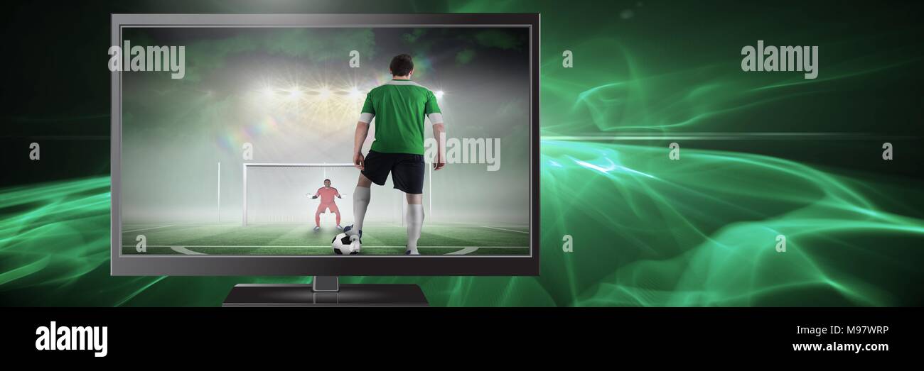 soccer player on television Stock Photo - Alamy