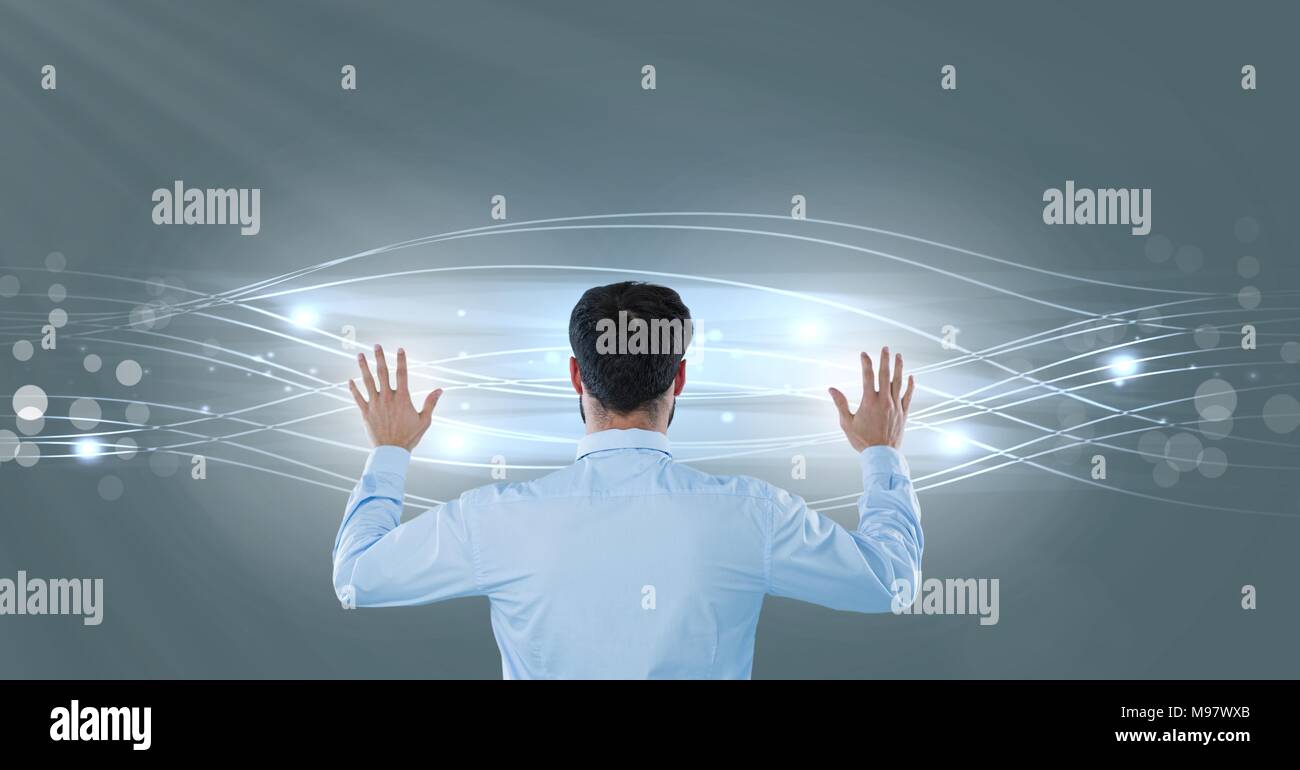 Particles glow light futuristic hi-res stock photography and images - Alamy