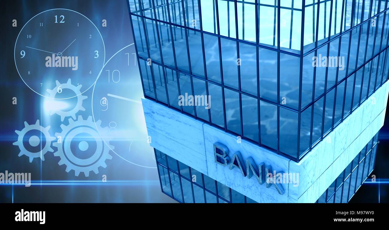 Digital bank clock hi-res stock photography and images - Alamy