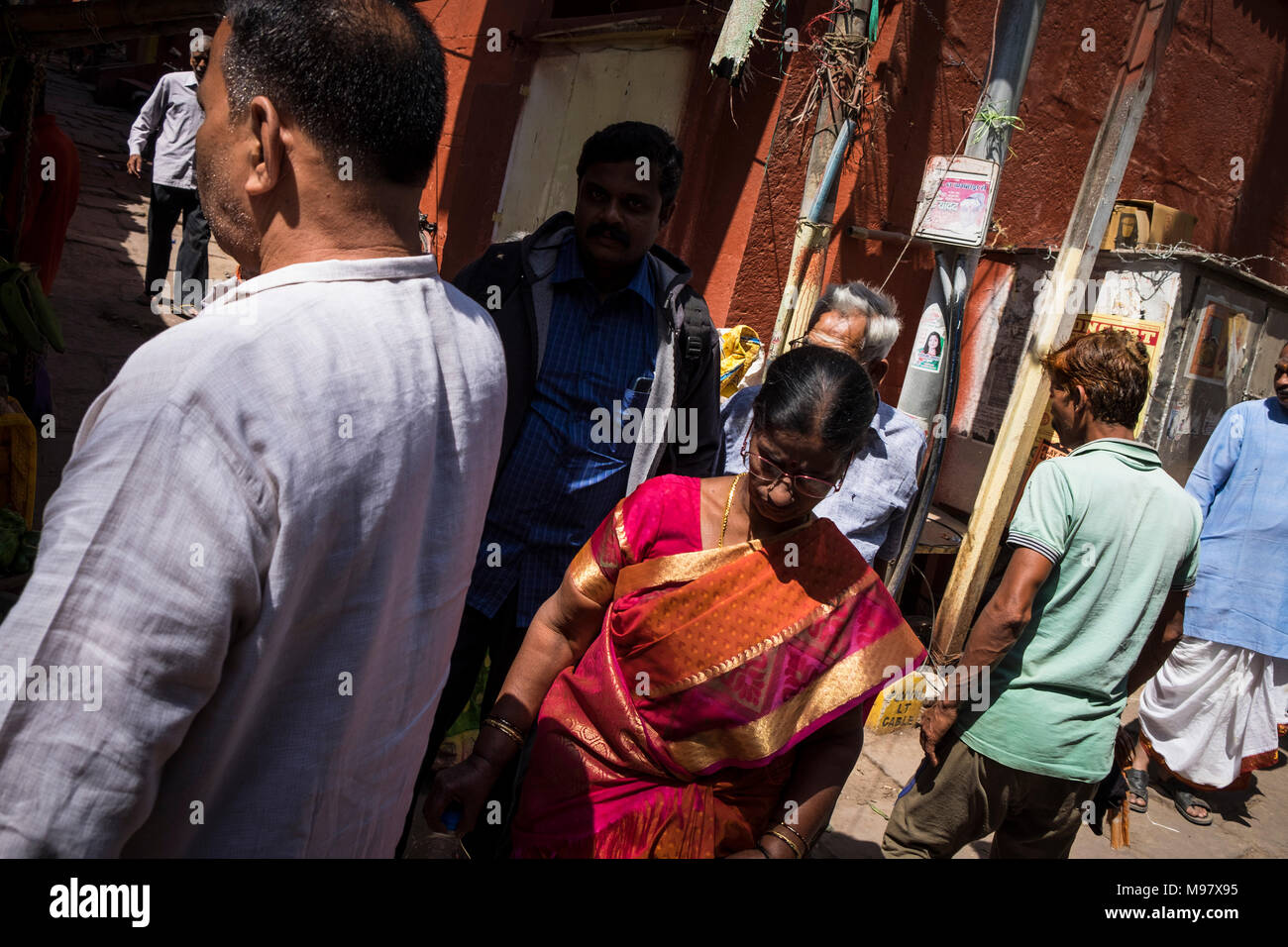 India, Varanasi, local market Stock Photo - Alamy