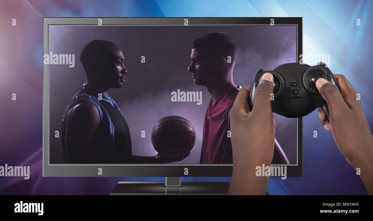 Hands holding basketball african american hi-res stock photography and ...