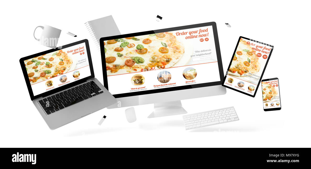 Delivery display Cut Out Stock Images & Pictures - Alamy