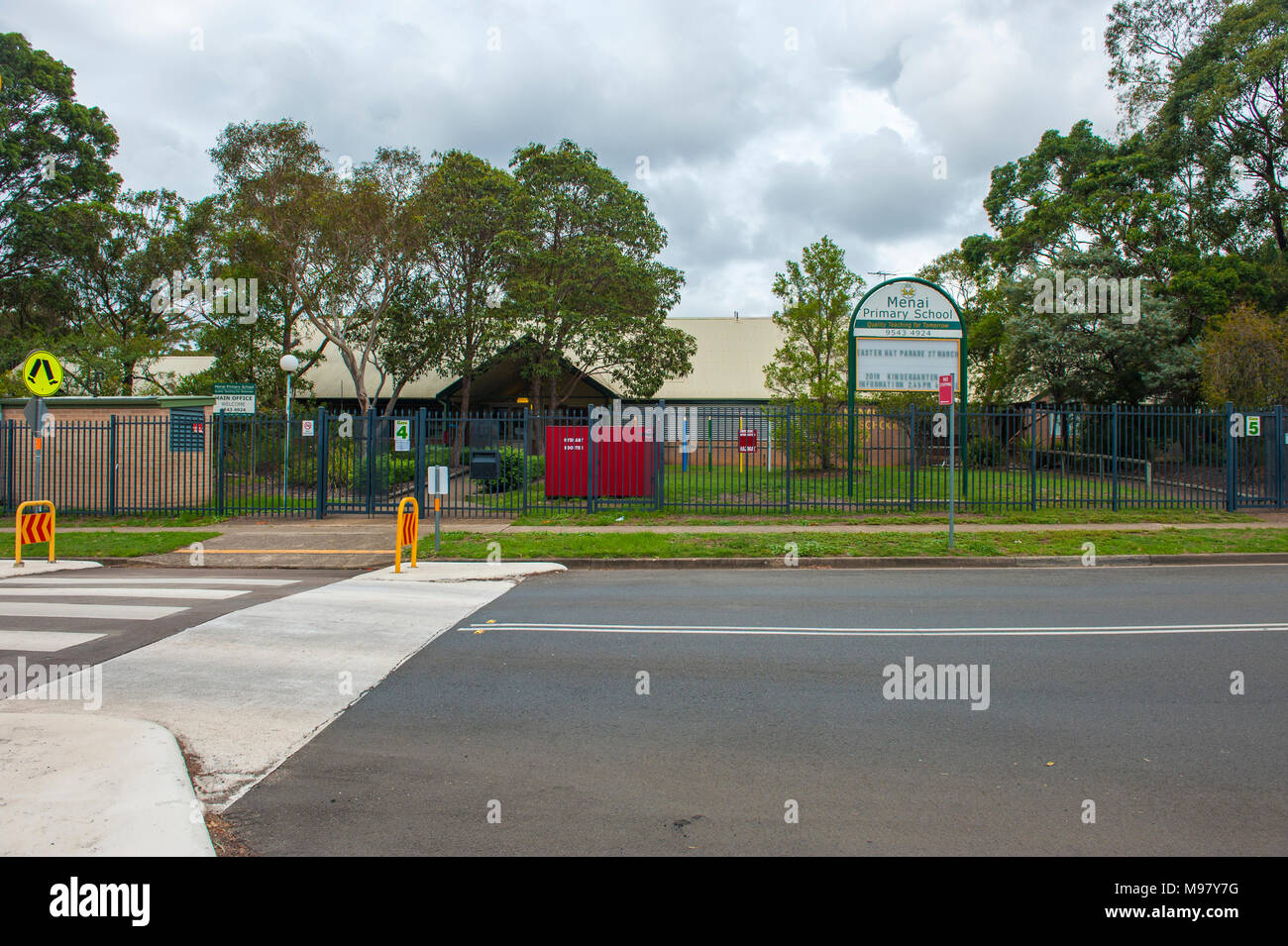 Suburban Menai. View of Menai Primary School. MENAI. NSW. AUSTRALIA ...