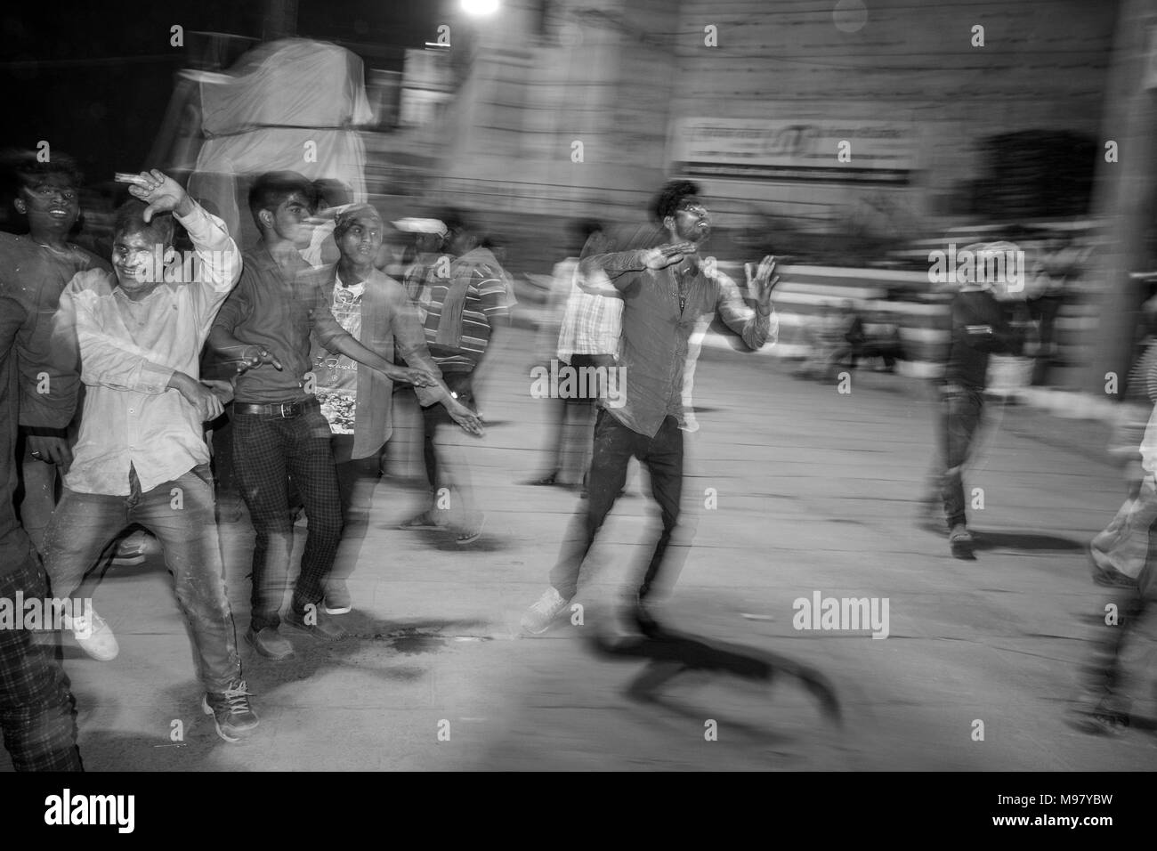 Indian people party Black and White Stock Photos & Images - Alamy