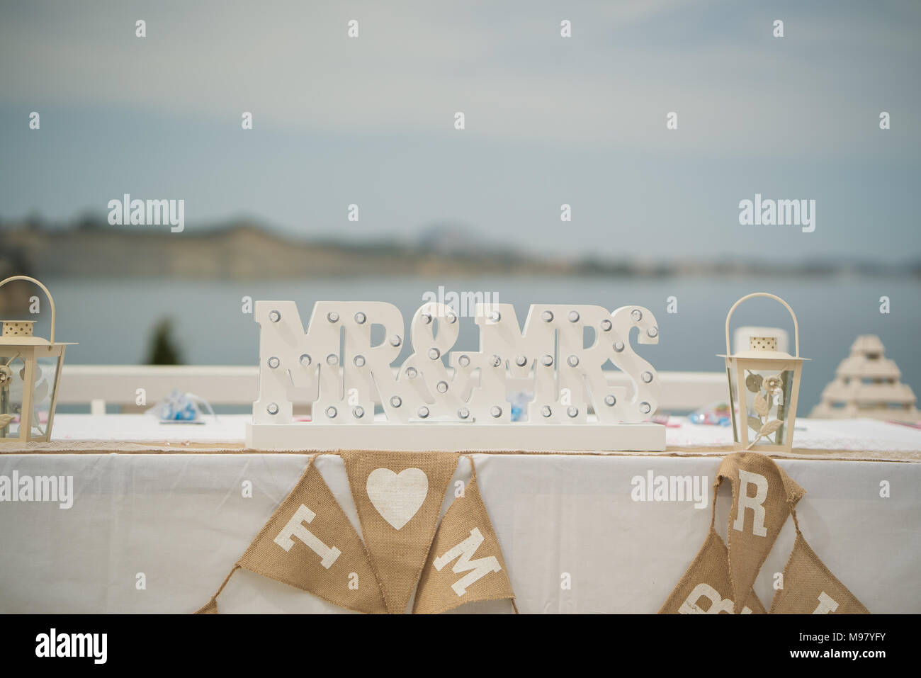 Memorable signs for an unforgettable wedding Stock Photo - Alamy