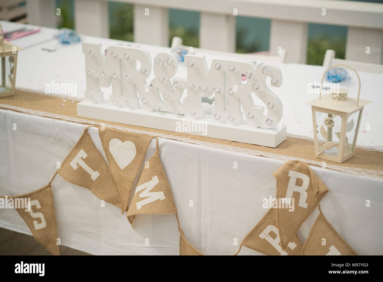 Memorable signs for an unforgettable wedding Stock Photo - Alamy