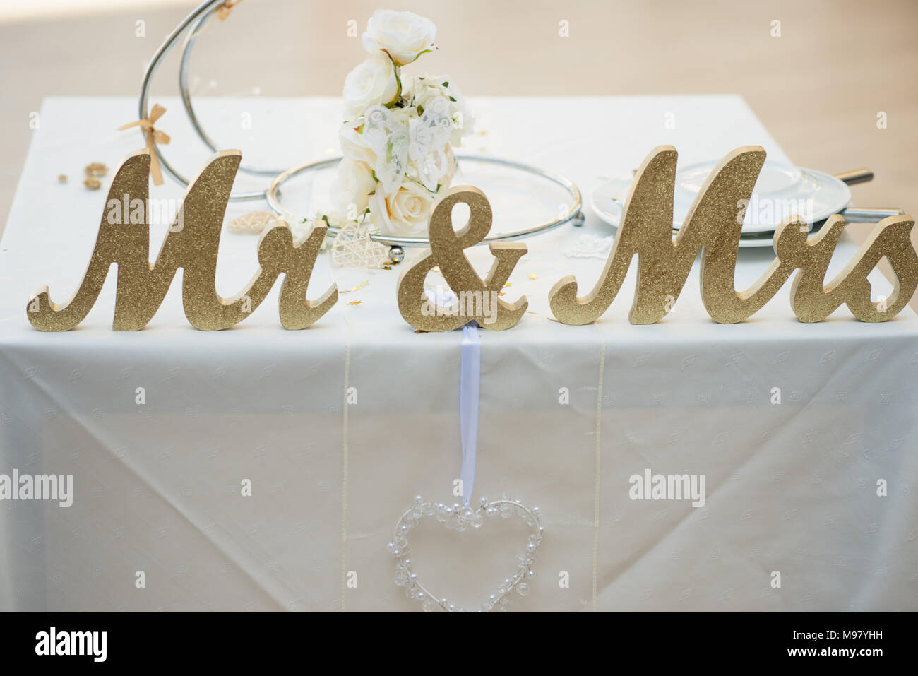Memorable signs for an unforgettable wedding Stock Photo - Alamy
