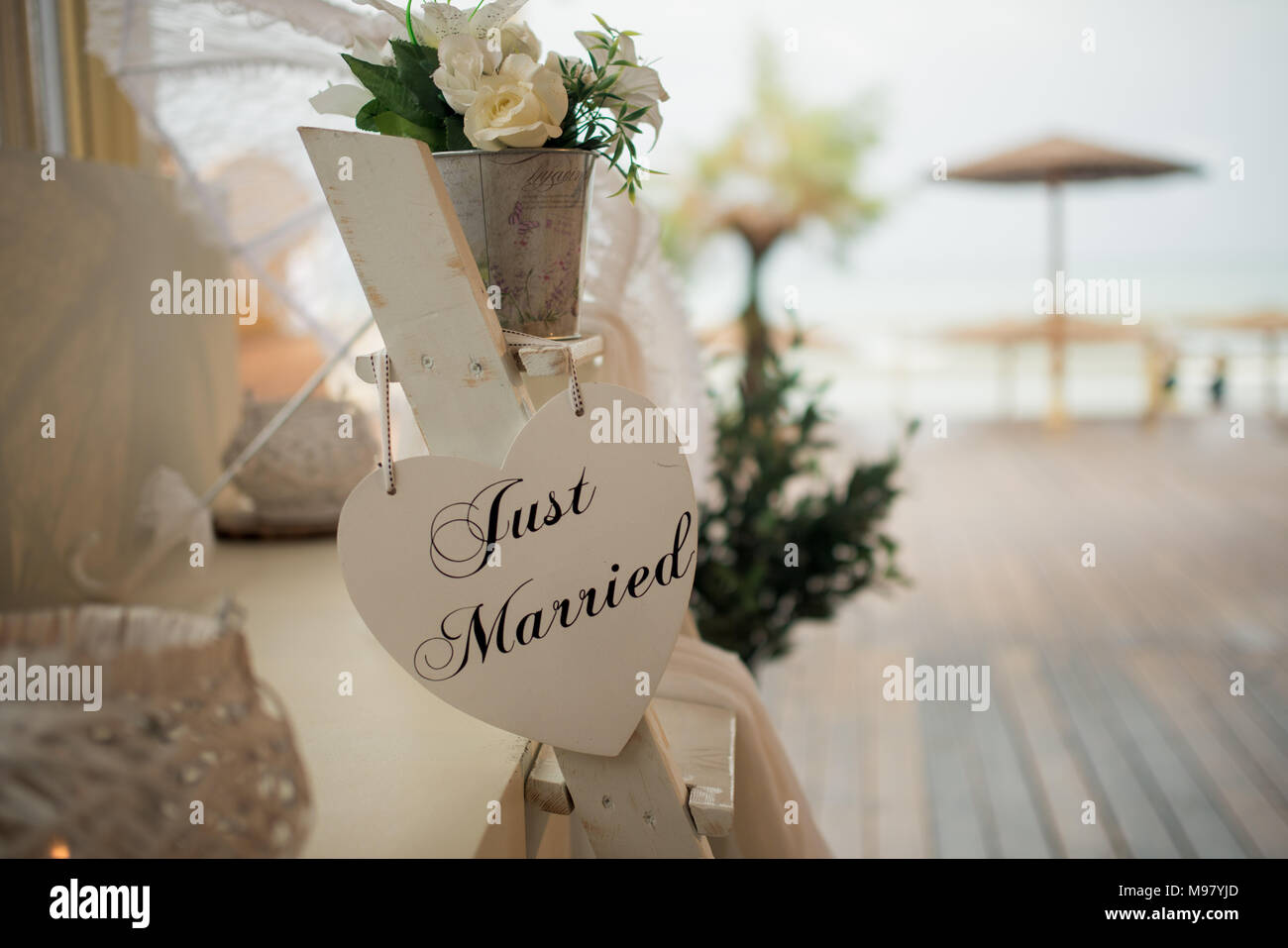 Memorable signs for an unforgettable wedding Stock Photo - Alamy
