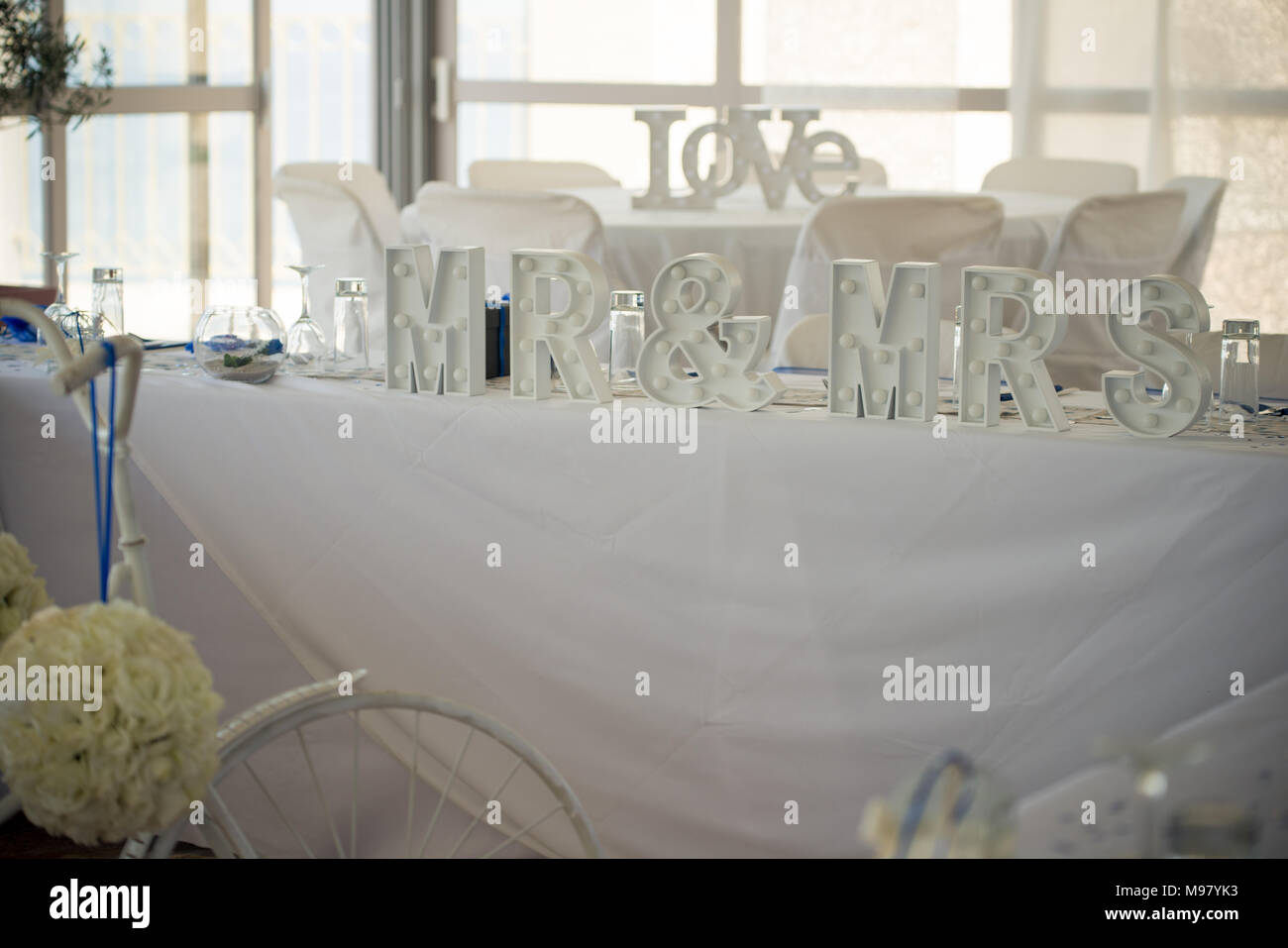 Memorable signs for an unforgettable wedding Stock Photo - Alamy