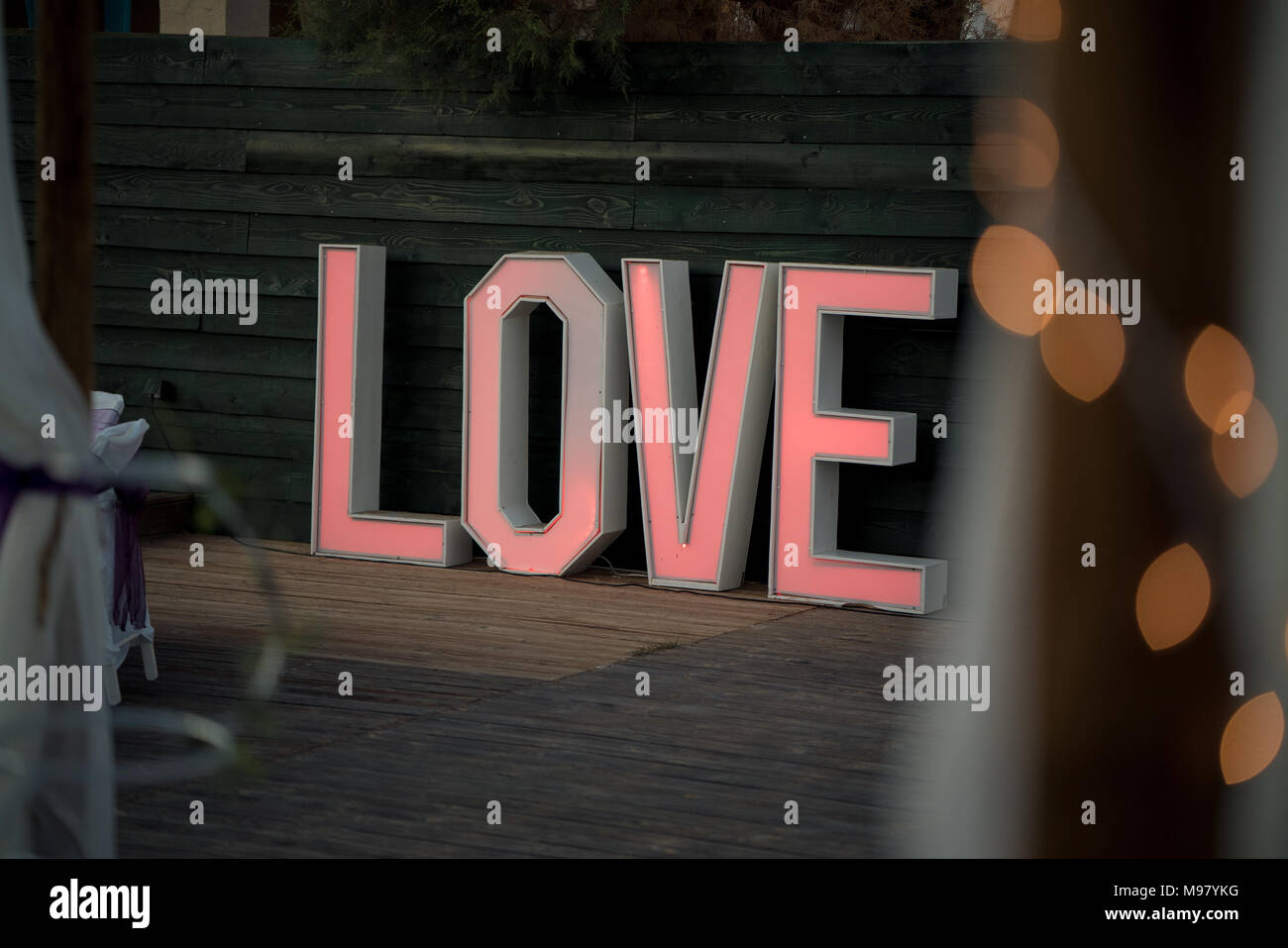 Memorable signs for an unforgettable wedding Stock Photo - Alamy