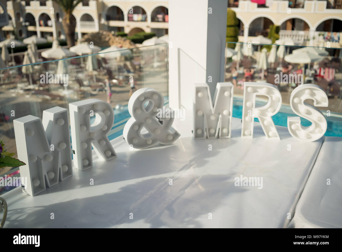Memorable signs for an unforgettable wedding Stock Photo - Alamy
