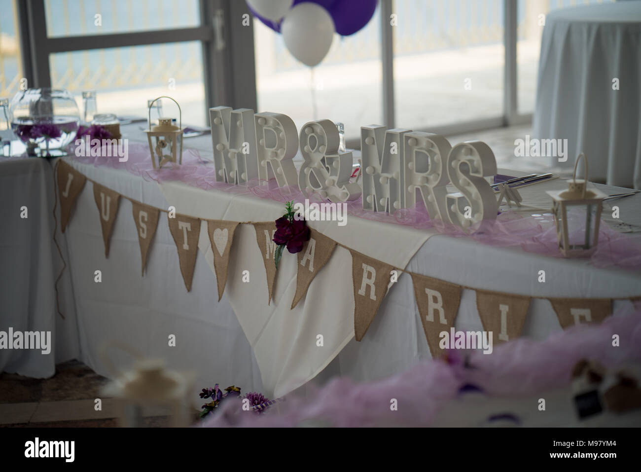 Memorable signs for an unforgettable wedding Stock Photo - Alamy