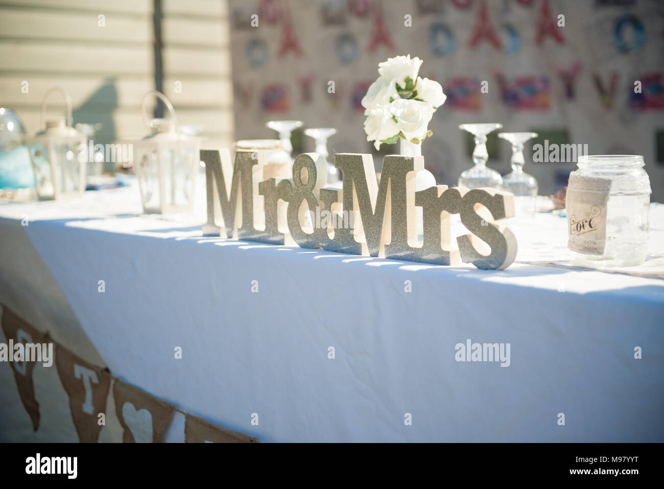 Memorable signs for an unforgettable wedding Stock Photo - Alamy