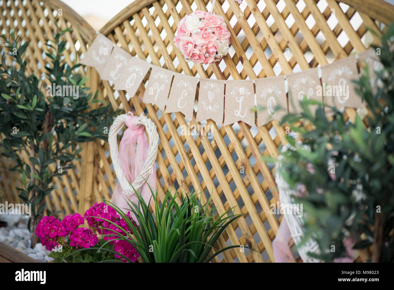 Memorable signs for an unforgettable wedding Stock Photo - Alamy