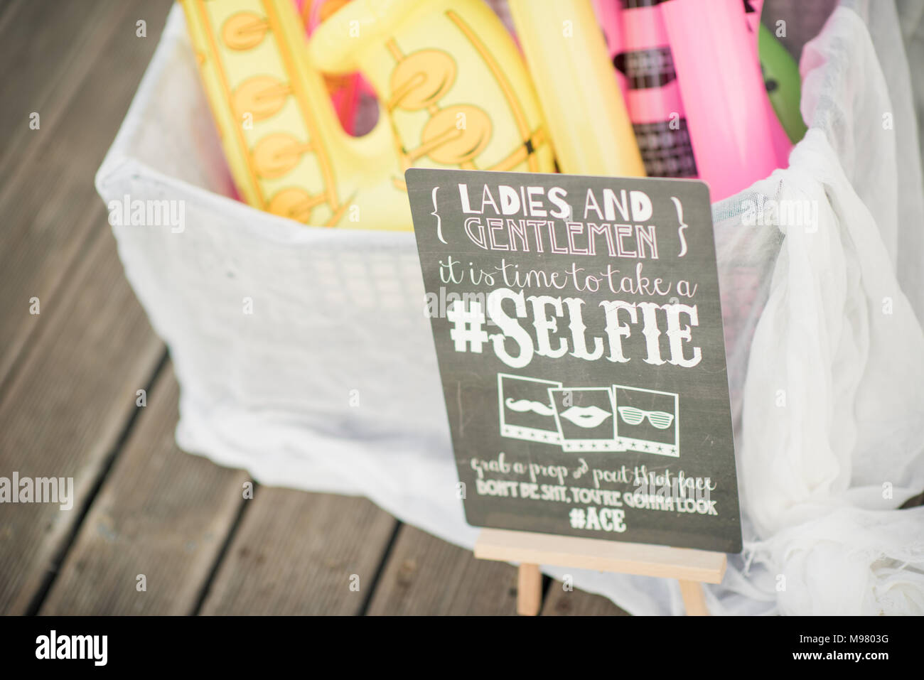 Memorable signs for an unforgettable wedding Stock Photo - Alamy