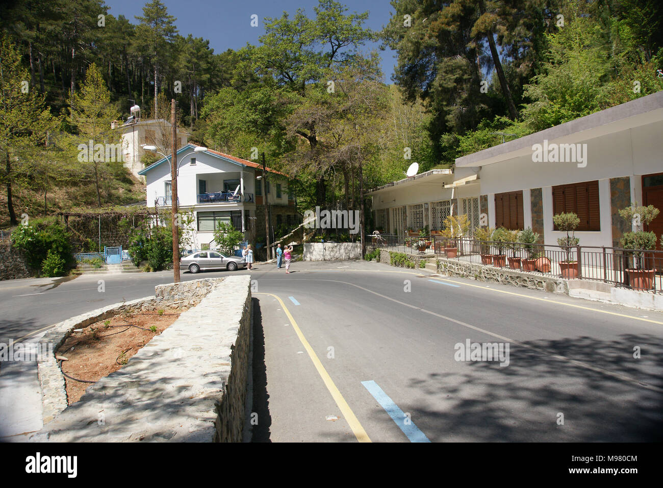 Platres village, Troodos mountains, Cyprus Stock Photo - Alamy