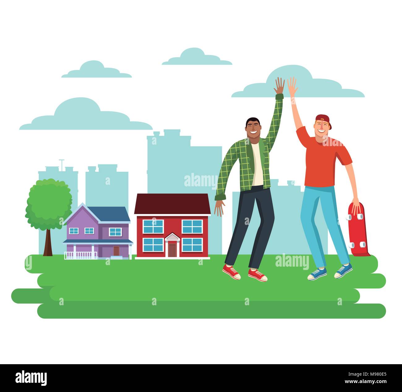 Young people cartoon Stock Vector Image & Art - Alamy