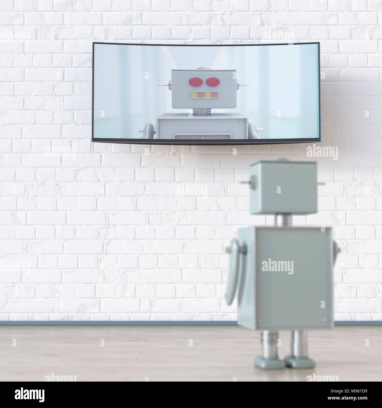 Robot futuristic screen hi-res stock photography and images - Alamy