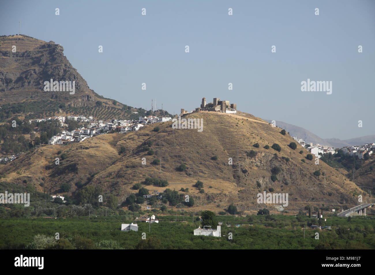 alora with castle on the hill top Stock Photo - Alamy