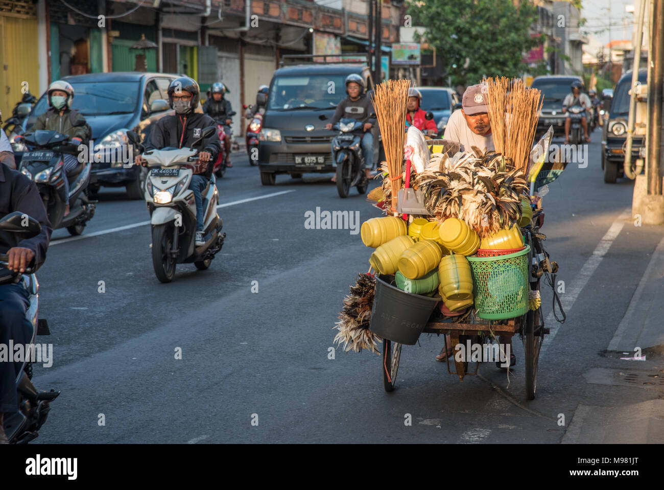 Daily life on Bali Indonesia Stock Photo - Alamy