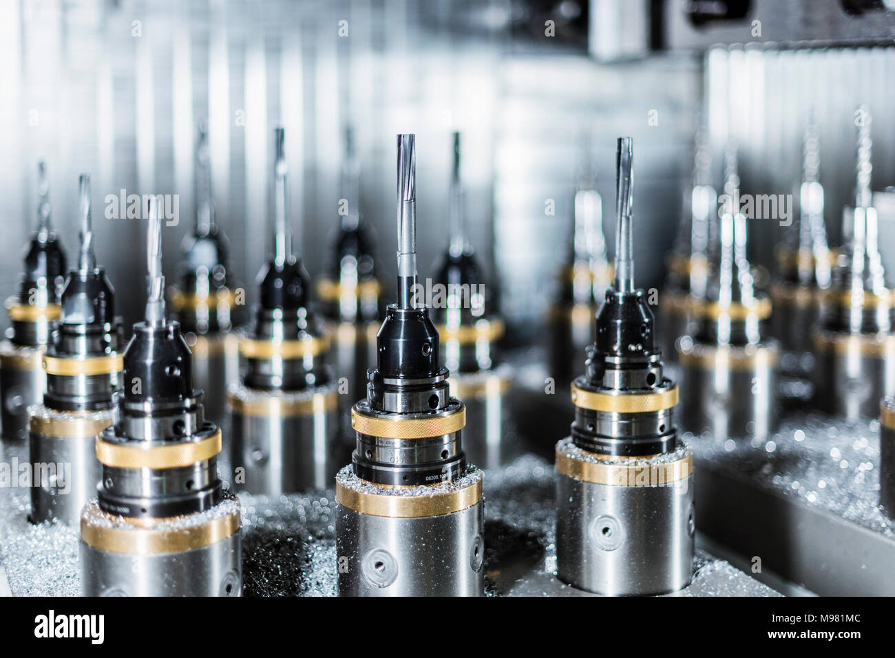 Machine drill on metal close hi-res stock photography and images - Alamy