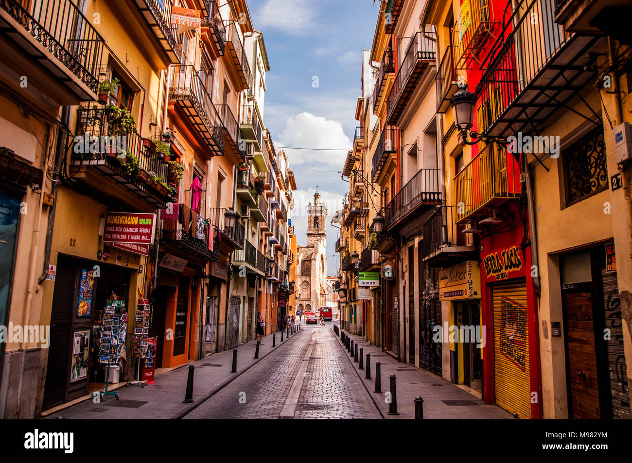Valencia. Street life. Spain Stock Photo - Alamy