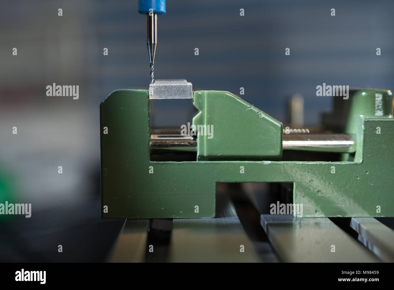 CNC milling machine processing plastic detail.Cutting plastic modern ...
