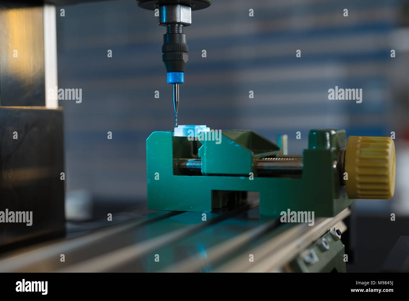 CNC milling machine processing plastic detail.Cutting plastic modern ...