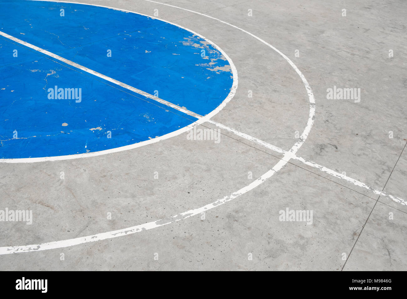 lines on concrete basketball court - sport field abstract background ...