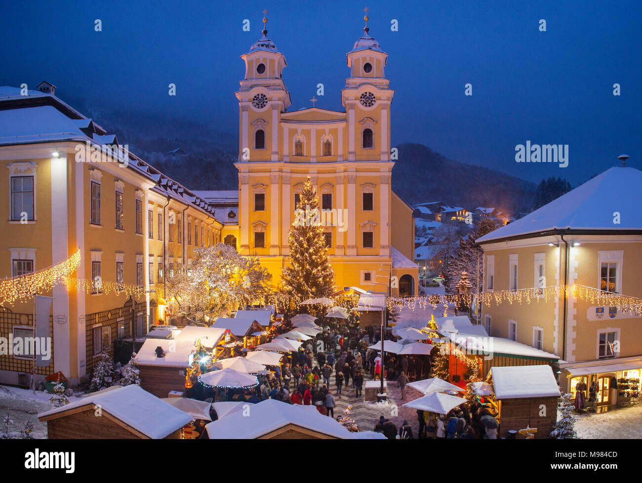 Mondsee austria winter hi-res stock photography and images - Alamy