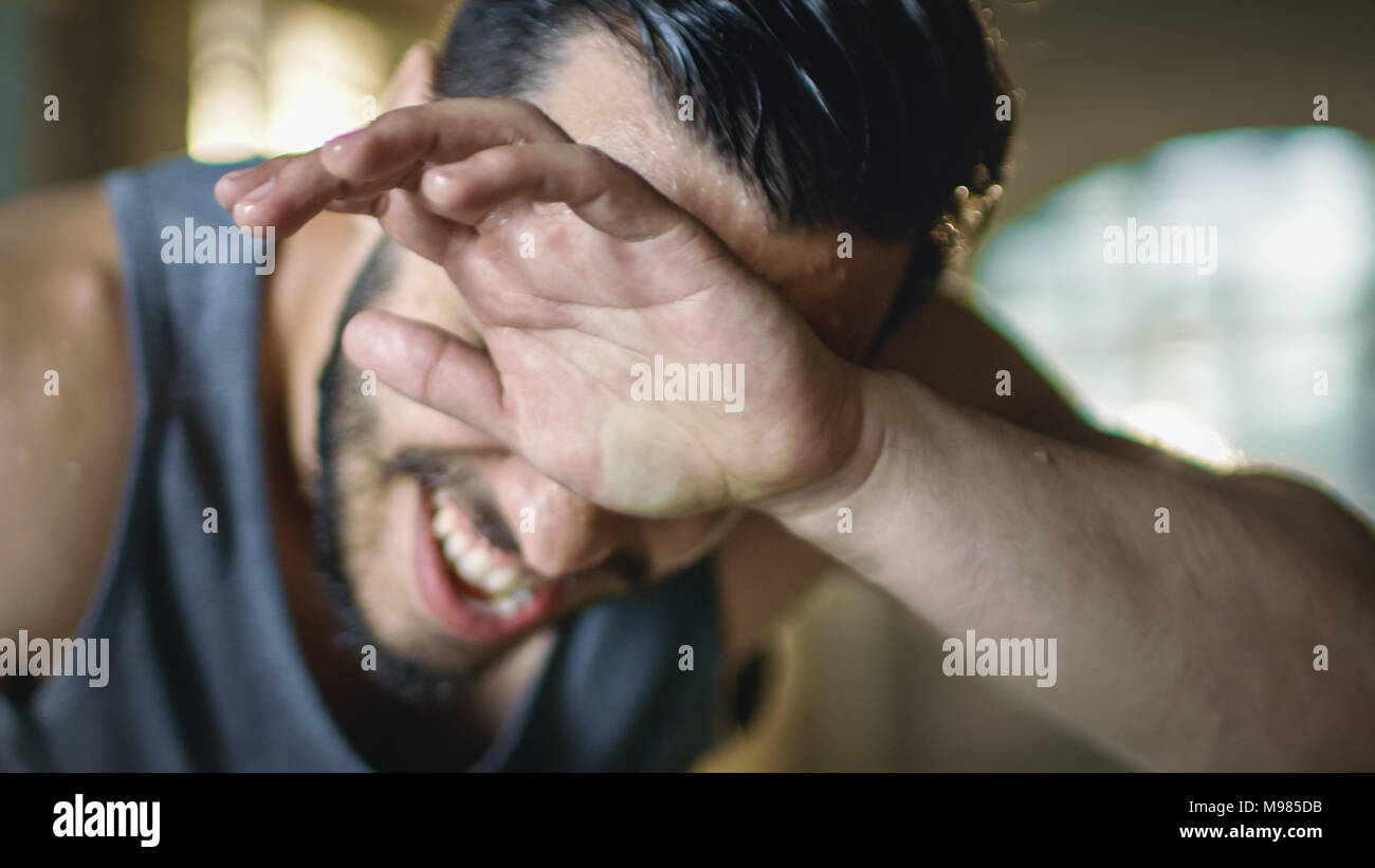 Covered forehead hi-res stock photography and images - Alamy