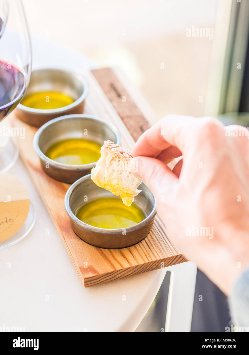 Tasting food olive hi-res stock photography and images - Alamy