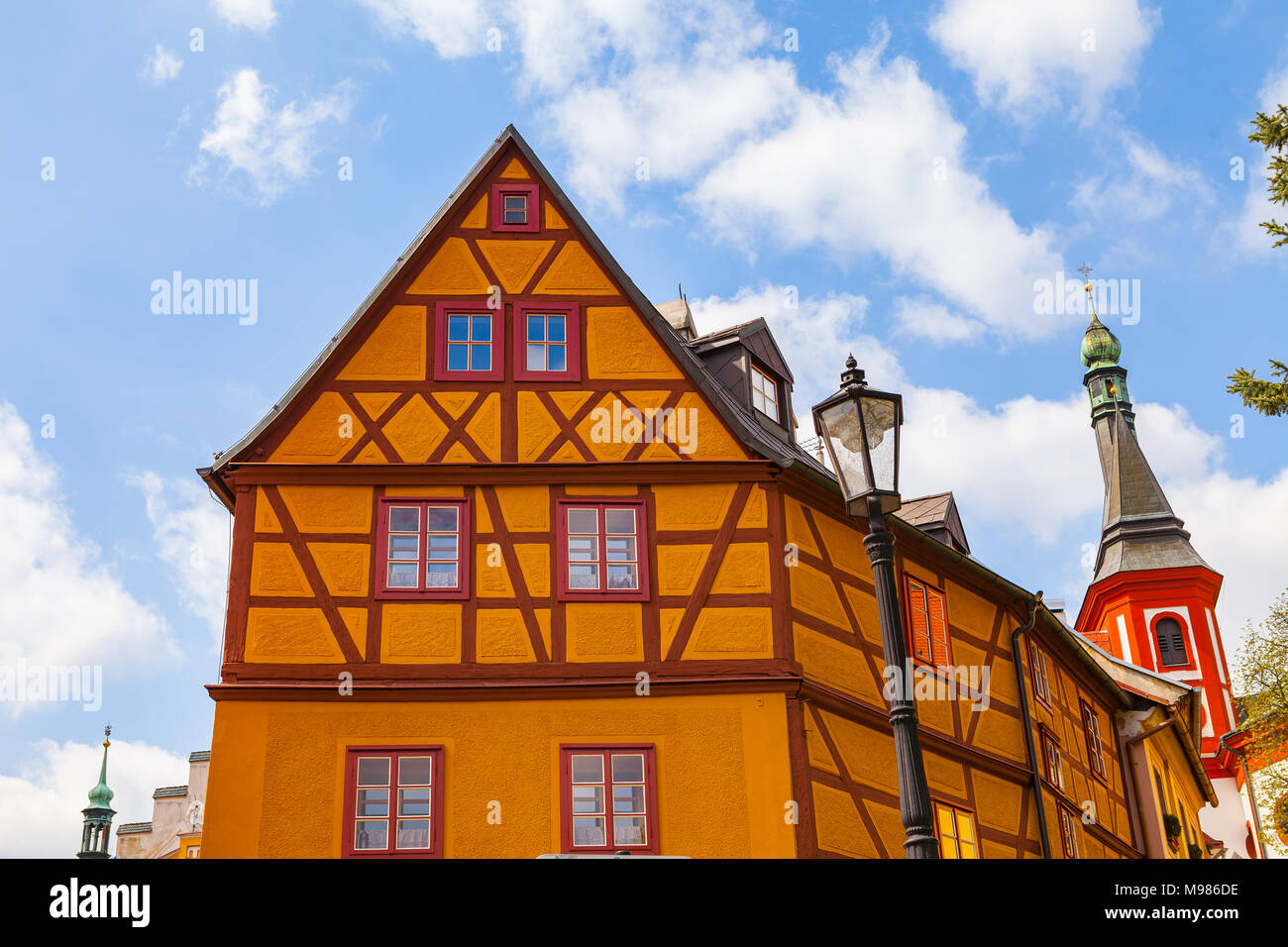 Bright orange house hi-res stock photography and images - Alamy