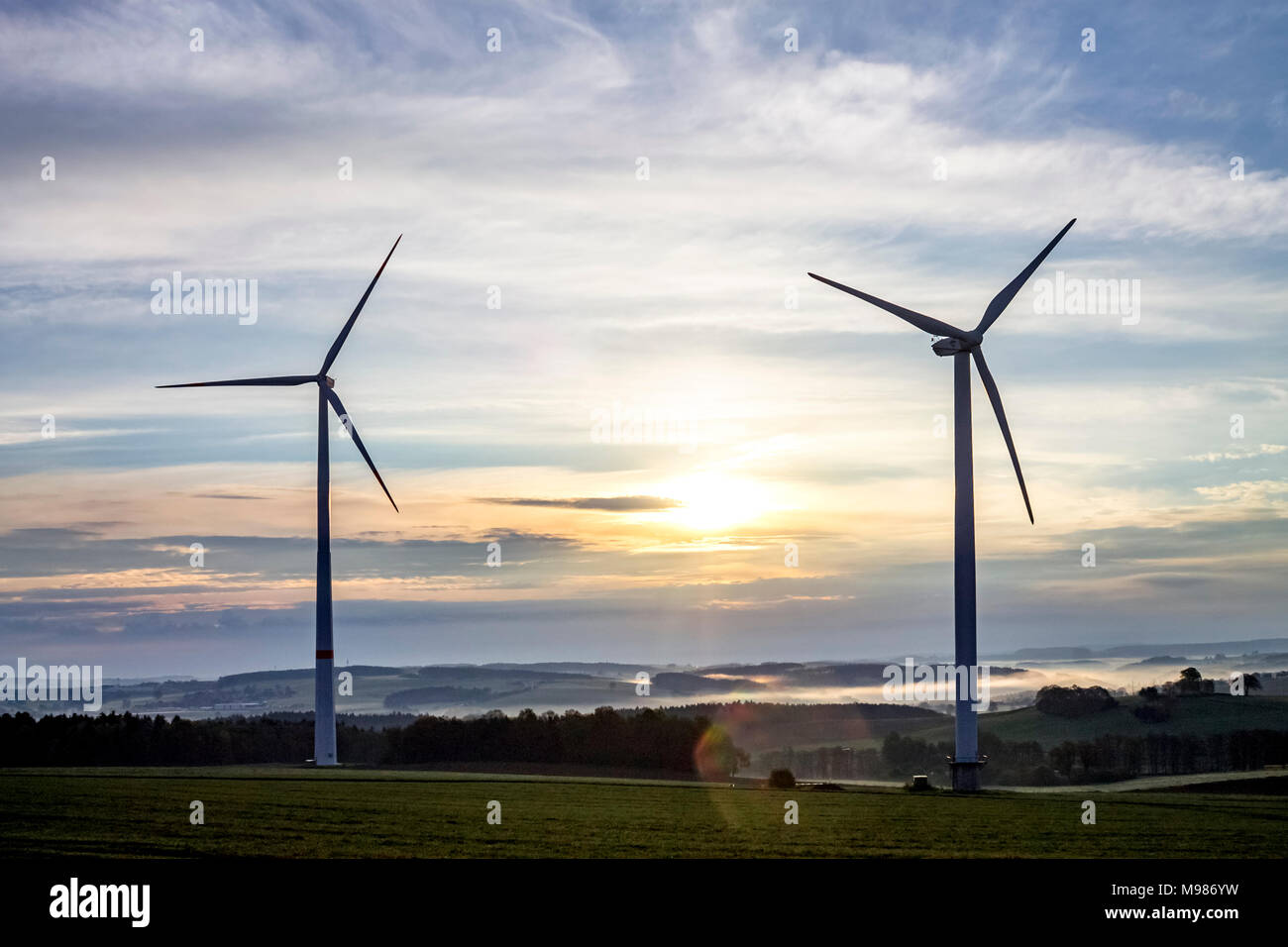 Wind energy wheels hi-res stock photography and images - Alamy