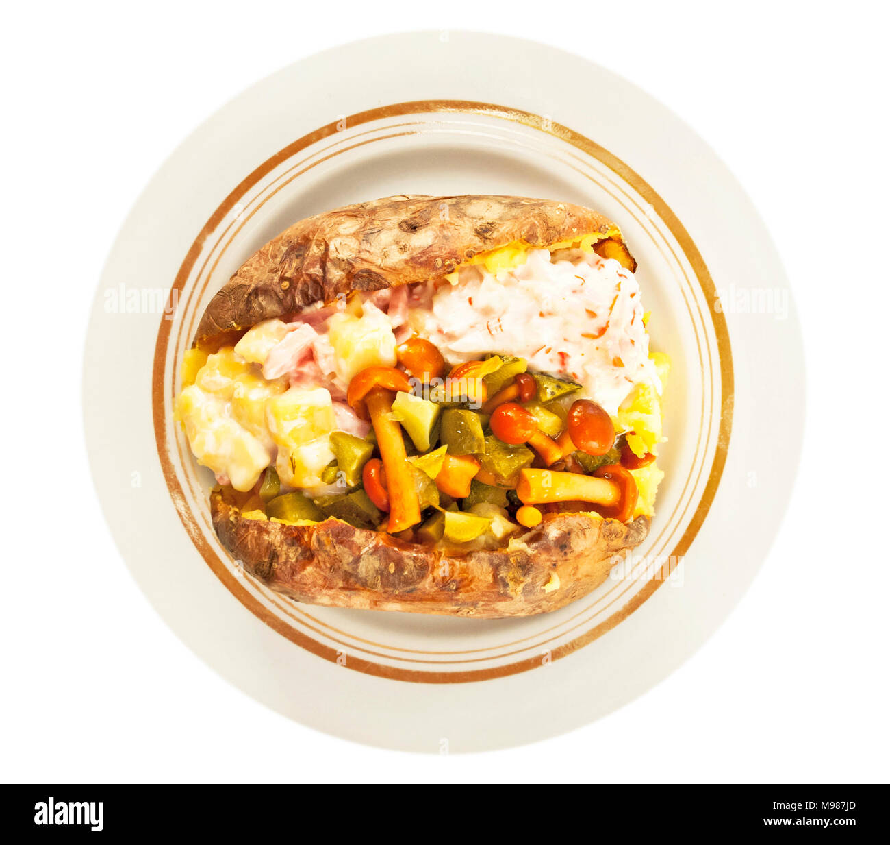 Vegetarian dish boiled vegetable Cut Out Stock Images & Pictures - Alamy