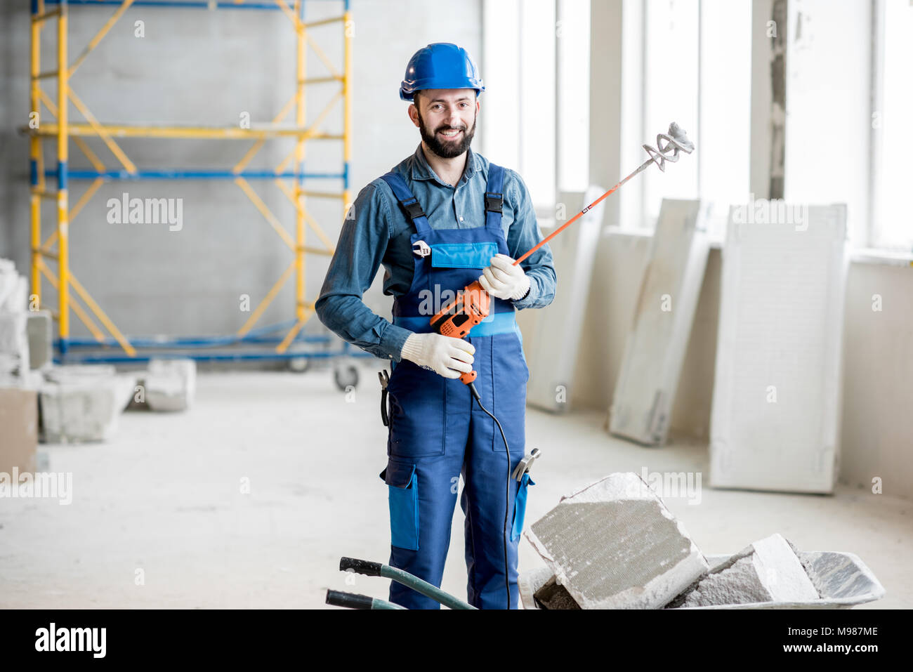 Construction builder drill structure hi-res stock photography and ...