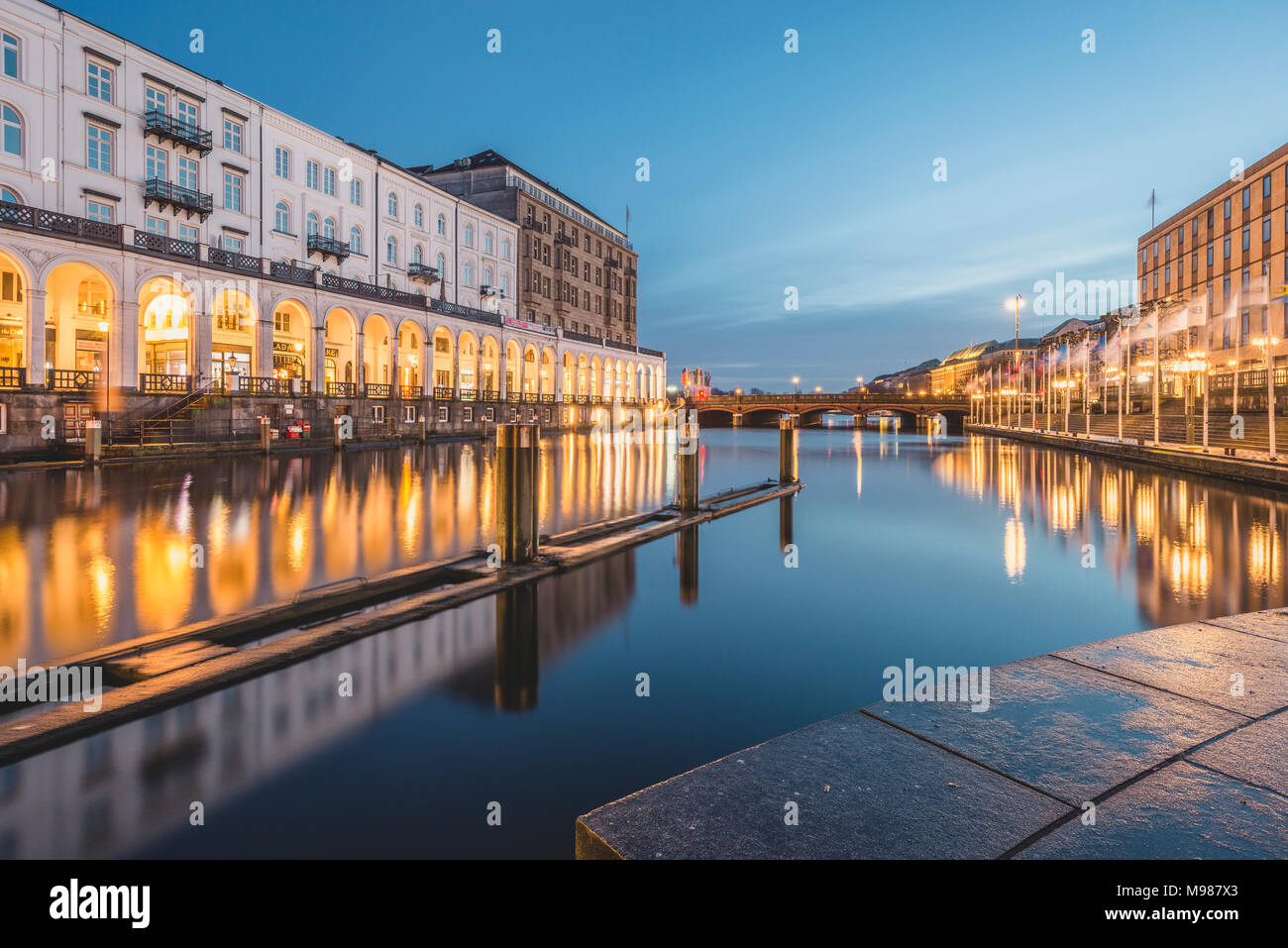 Little alster and alsterarkaden hi-res stock photography and images - Alamy