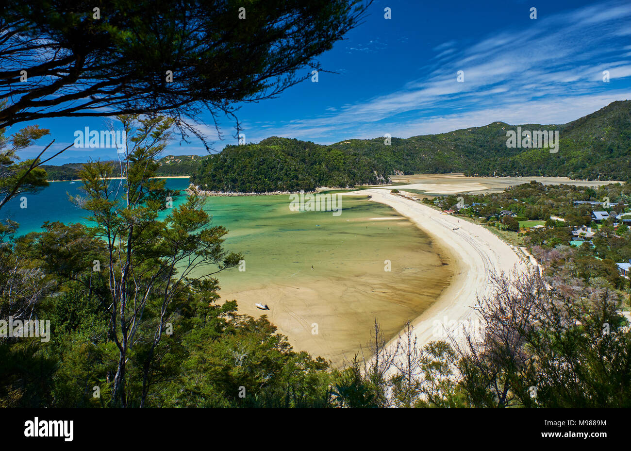 New Zealand, South Island, Abel Tasman National Park, beach and sea Stock Photo - Alamy