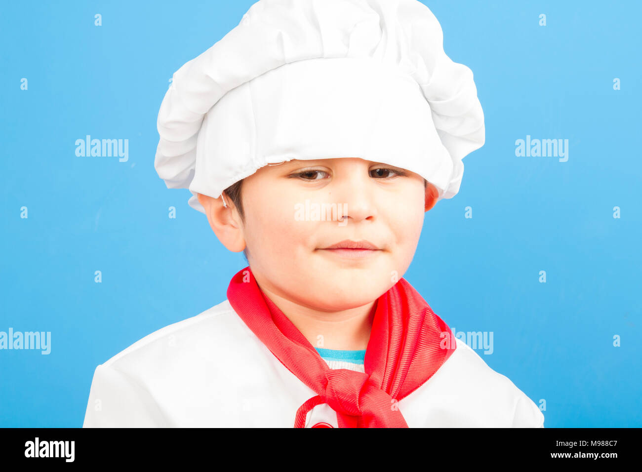 The little boy in a suit of the cook. adorable little boy in chef hat ...