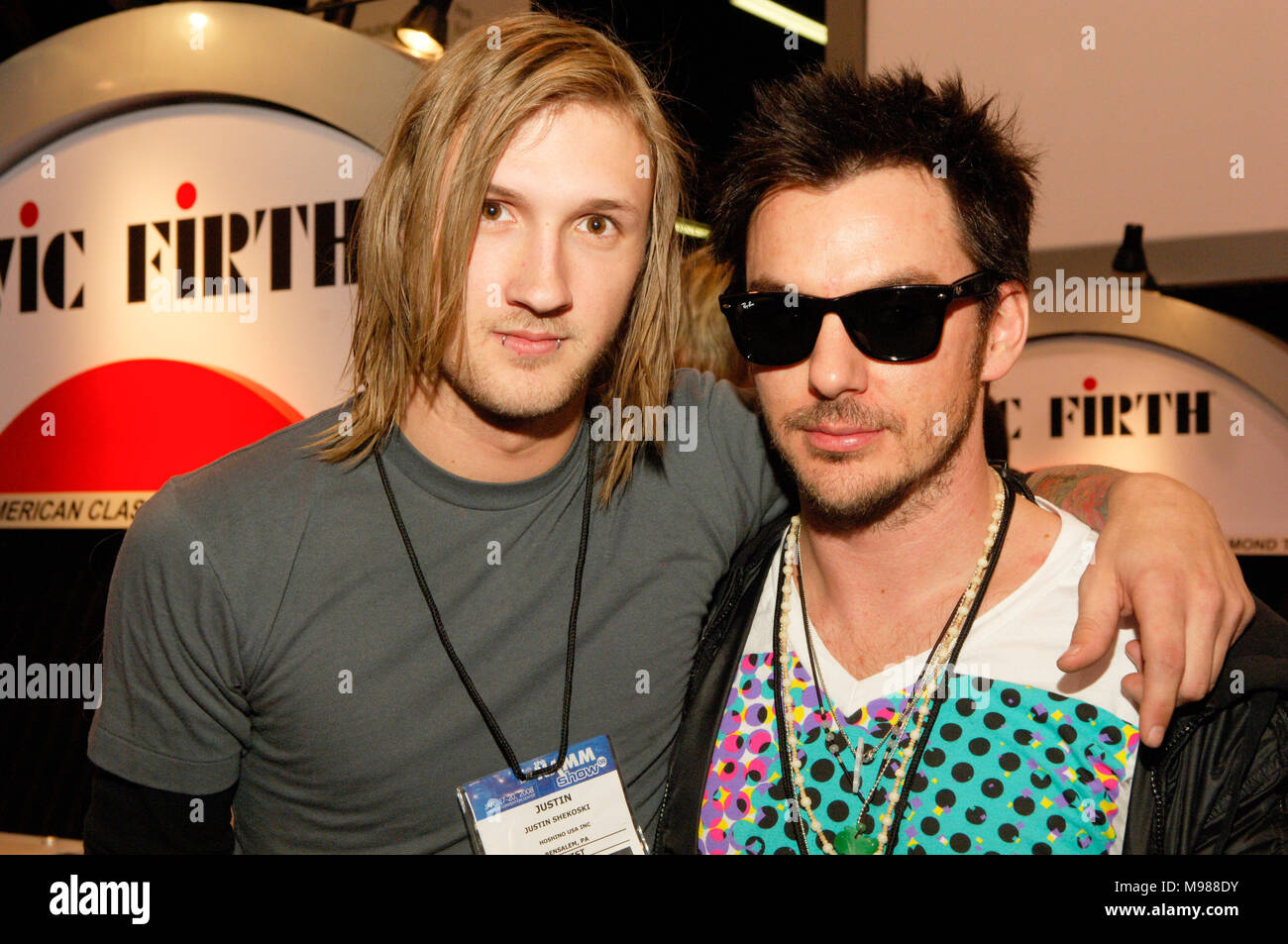 (L-R) Guitarist Justin Shekoski and Drummer Shannon Leto at the 2008 ...
