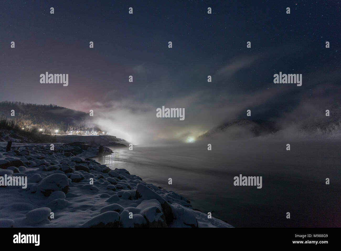 Bureya river in winter hi-res stock photography and images - Alamy