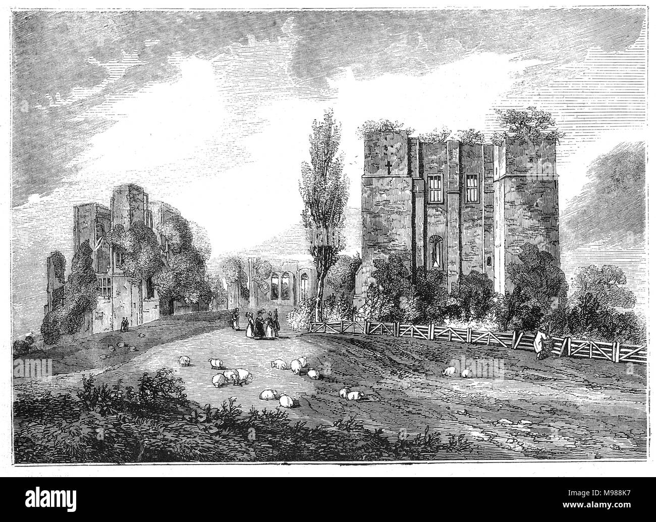 Ruined 12th century medieval castle hi-res stock photography and images ...