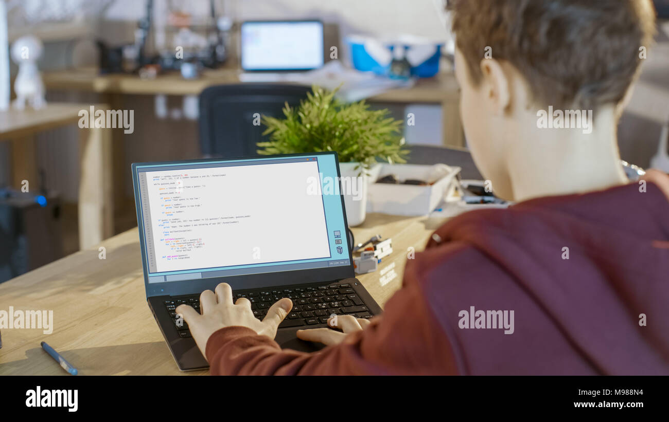 Smart Boy Works On A Project For His Computer Science Club With Special Program Stock Photo Alamy smart-boy-works-on-a-project-for-his-computer-science-club-with-special-program-stock-photo-alamy