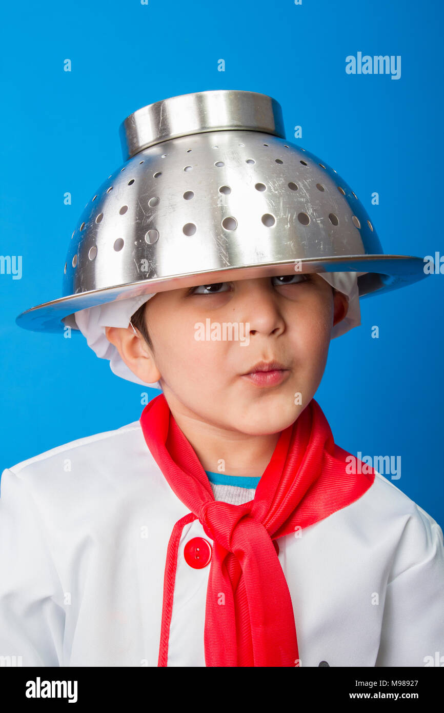 The little boy in a suit of the cook. adorable little boy in chef hat ...