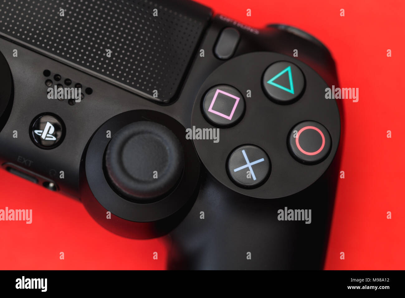 Red playstation controller hi-res stock photography and images - Alamy