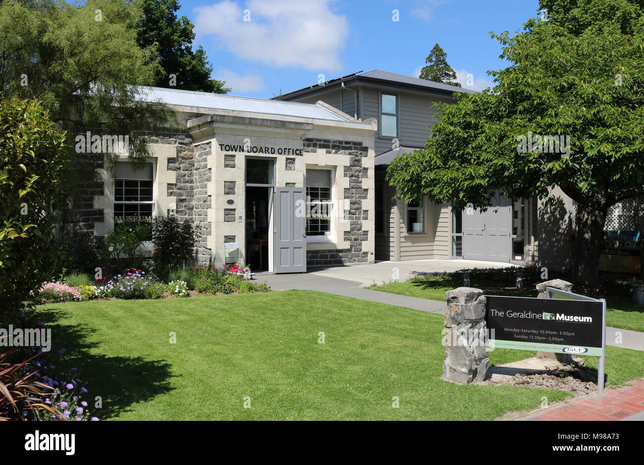 Geraldine Historical Museum, Geraldine, South Island, New Zealand Stock ...