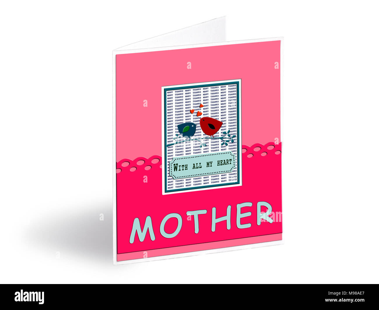 Card mother day design Cut Out Stock Images & Pictures - Alamy