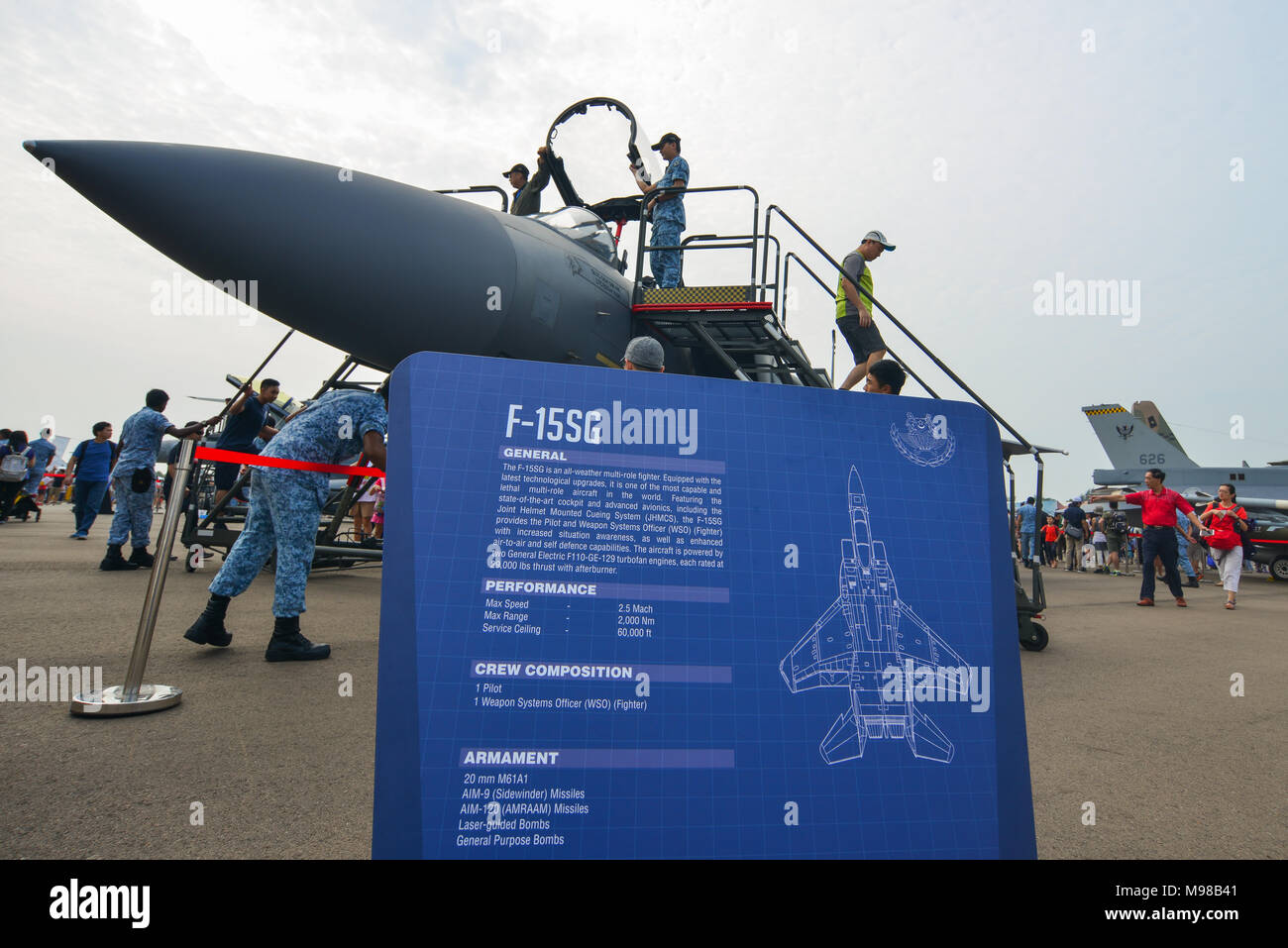 Singapore - Feb 11, 2018. A McDonnell Douglas F-15SG Strike Eagle ...