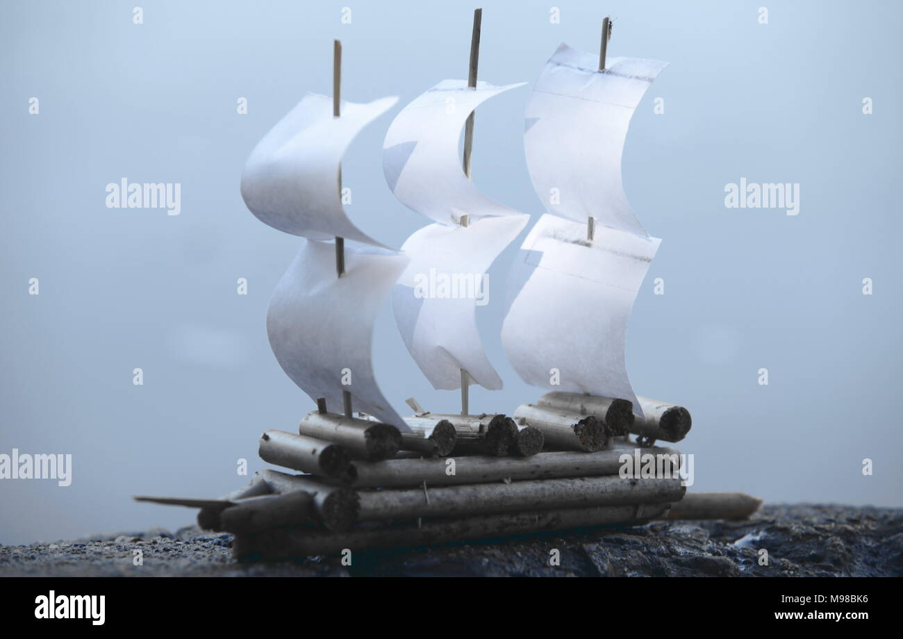 Sailing ship childrens idea hi-res stock photography and images - Alamy