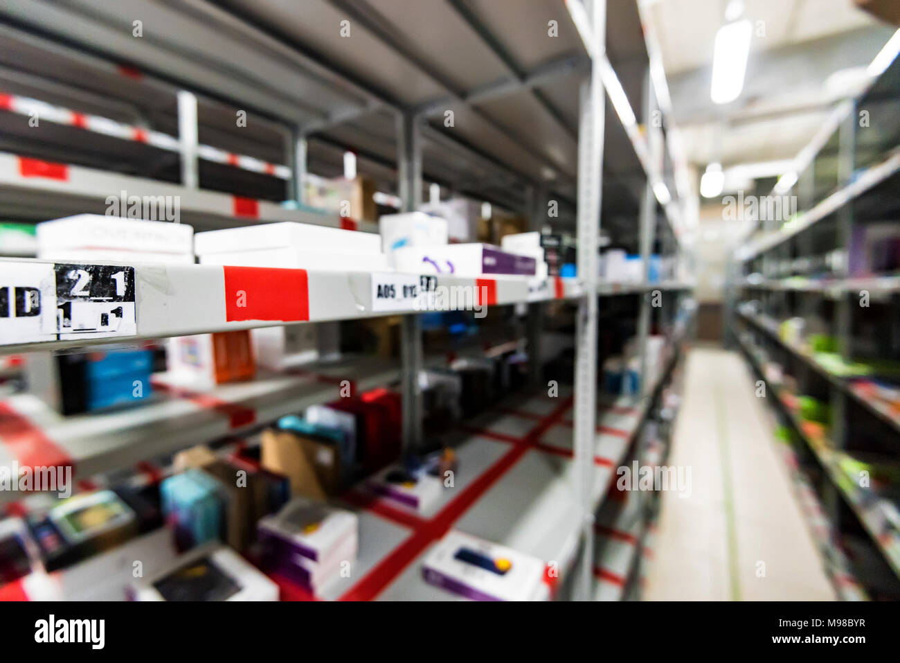 Interior of hardware shop storage Stock Photo - Alamy
